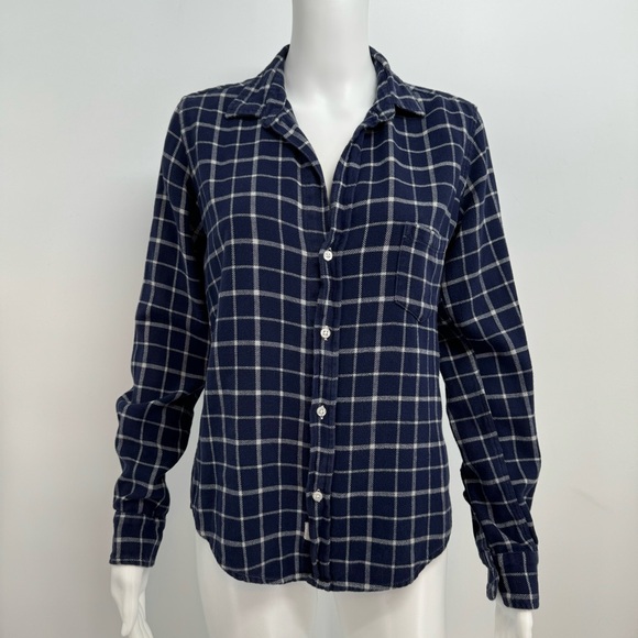 Frank & Eileen | Tops | Frank Eileen Barry Flannel Shirt Womens S Blue Plaid Button Up Usa ...